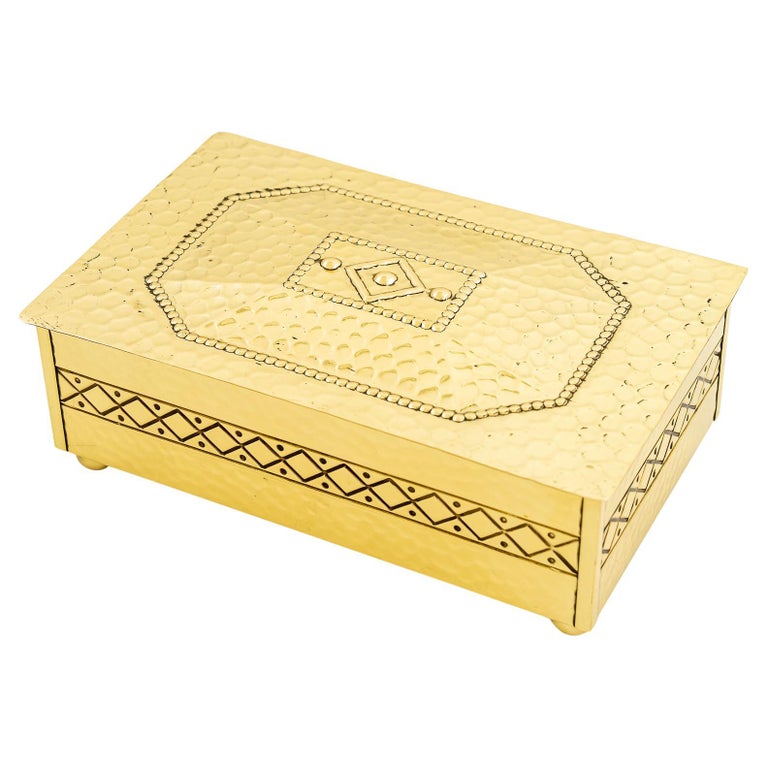 Art Deco Brass Box around 1920s For Sale at 1stDibs
