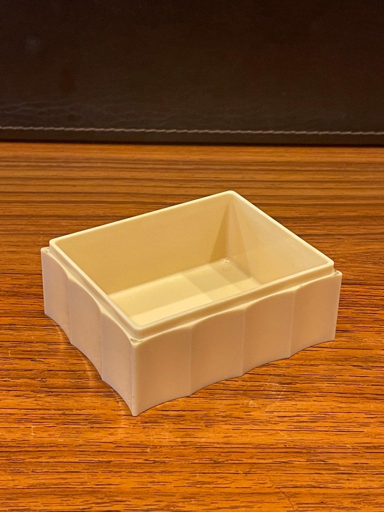 Art Deco Brass Copper and Ivory Bakelite Trinket Box by Chase and Co ...