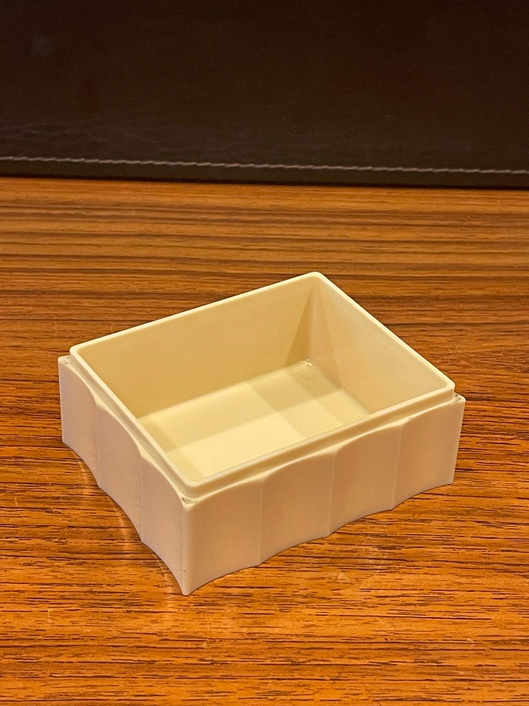 Art Deco Brass Copper and Ivory Bakelite Trinket Box by Chase and Co ...