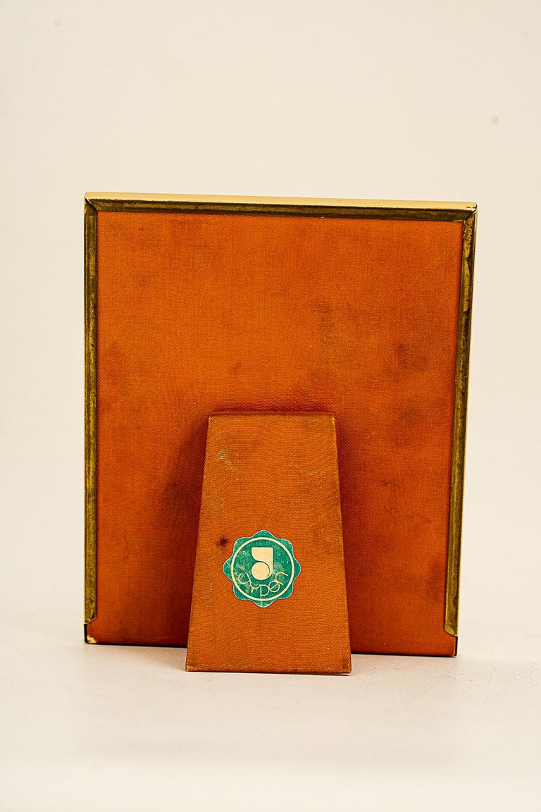 Art Deco Brass Picture Frame around 1920s For Sale at 1stDibs