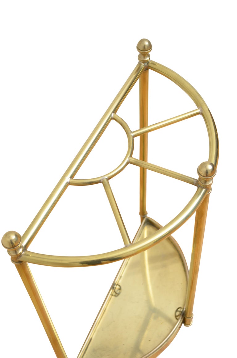 Art Deco Brass Umbrella Stand For Sale at 1stDibs