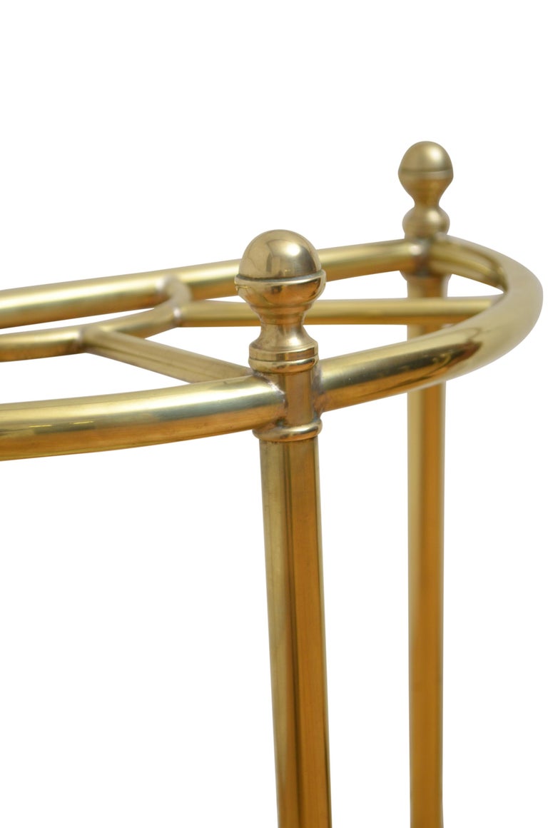 Art Deco Brass Umbrella Stand For Sale at 1stDibs