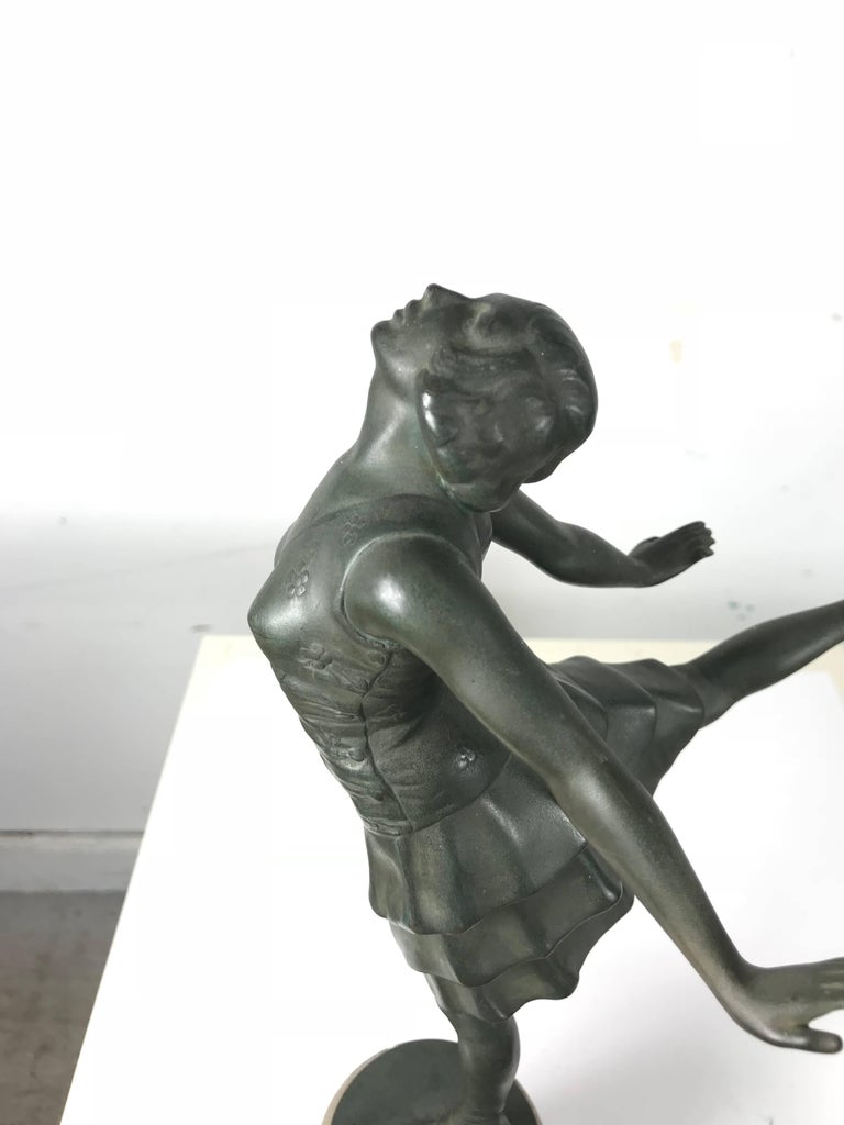Art Deco Bronze "Dancer" T H Ullmann, Austria at 1stDibs