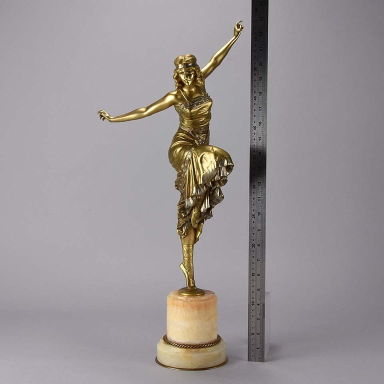 Art Deco Bronze Figure 'Russian Dancer' by Paul Philippe at 1stDibs