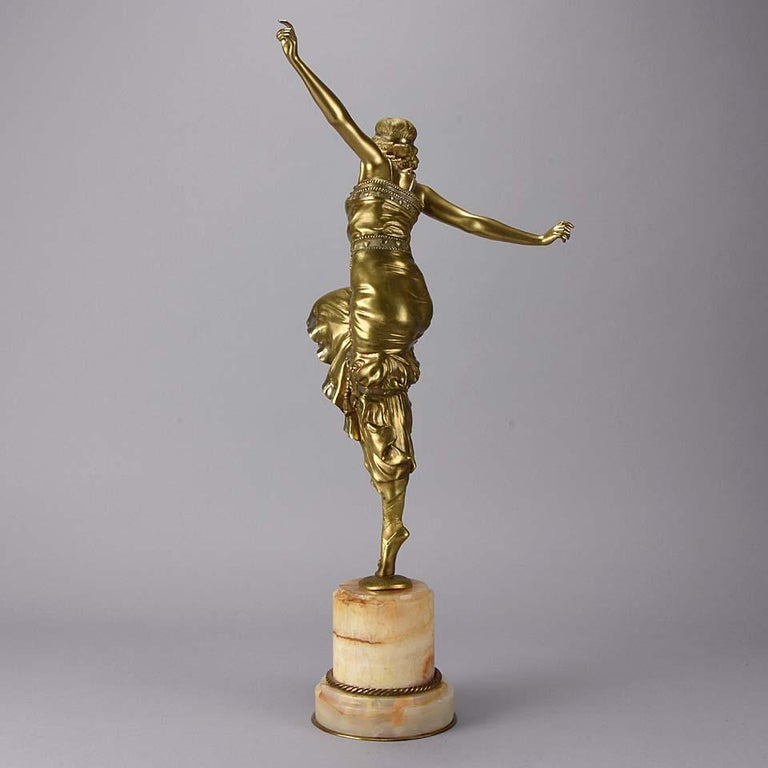 Art Deco Bronze Figure 'Russian Dancer' by Paul Philippe at 1stDibs