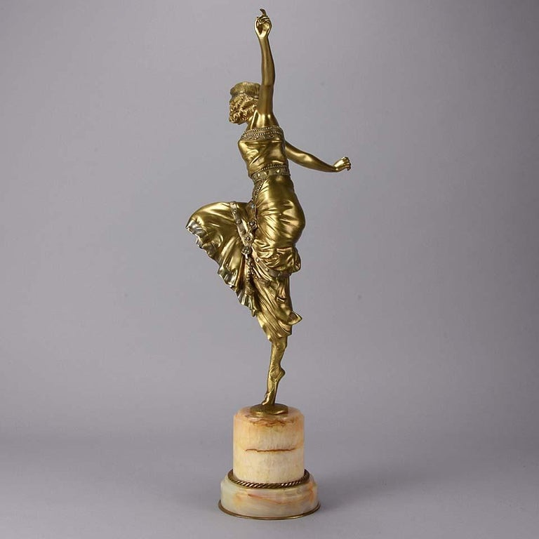 Art Deco Bronze Figure 'Russian Dancer' by Paul Philippe at 1stDibs