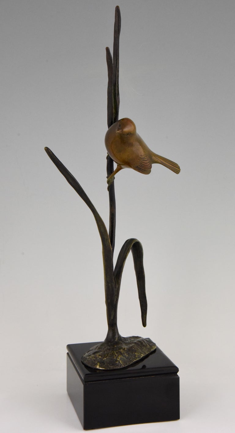 Art Deco Bronze Sculpture Bird on a Branch Irenee Rochard 1930 France ...