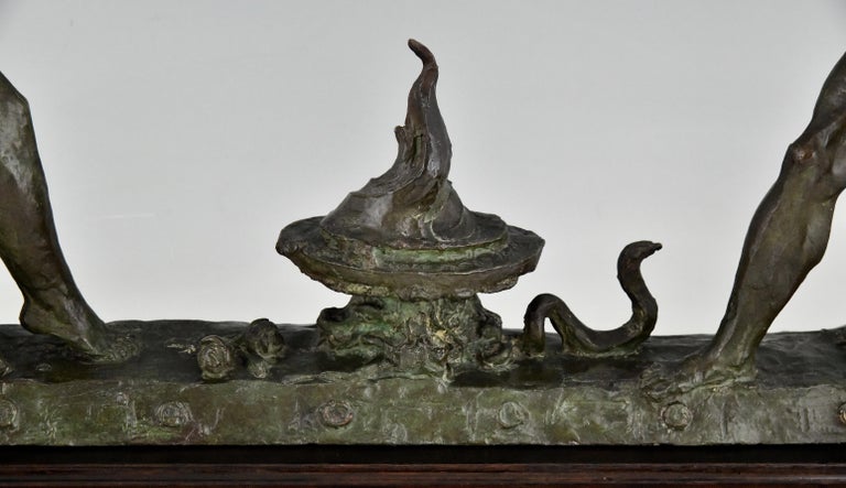 Art Deco Bronze Sculpture Dance of Fire by Félix Benneteau-Degrois 1920 ...