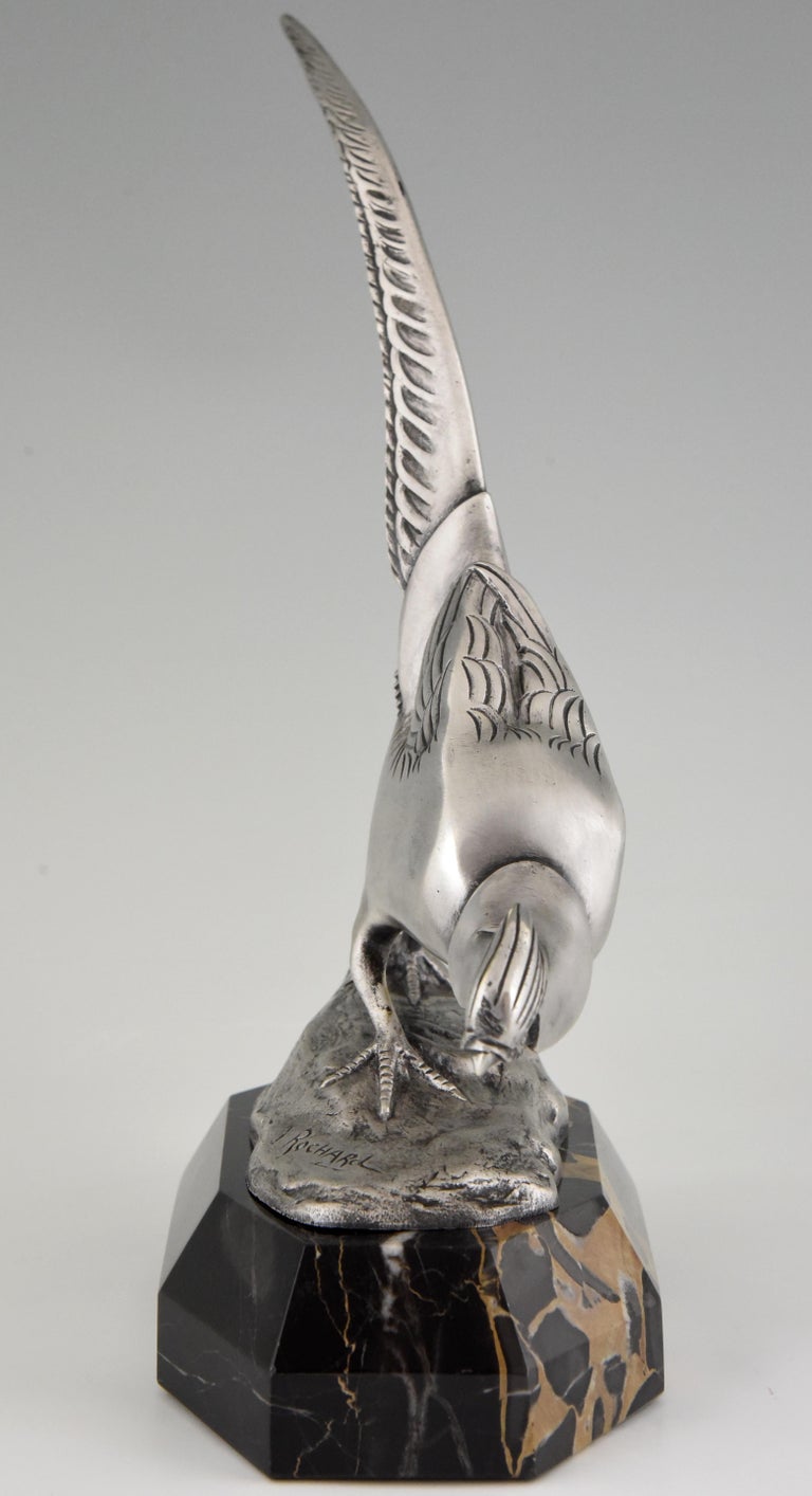 Art Deco Bronze Sculpture of a Pheasant Irenée Rochard 1920 France at ...