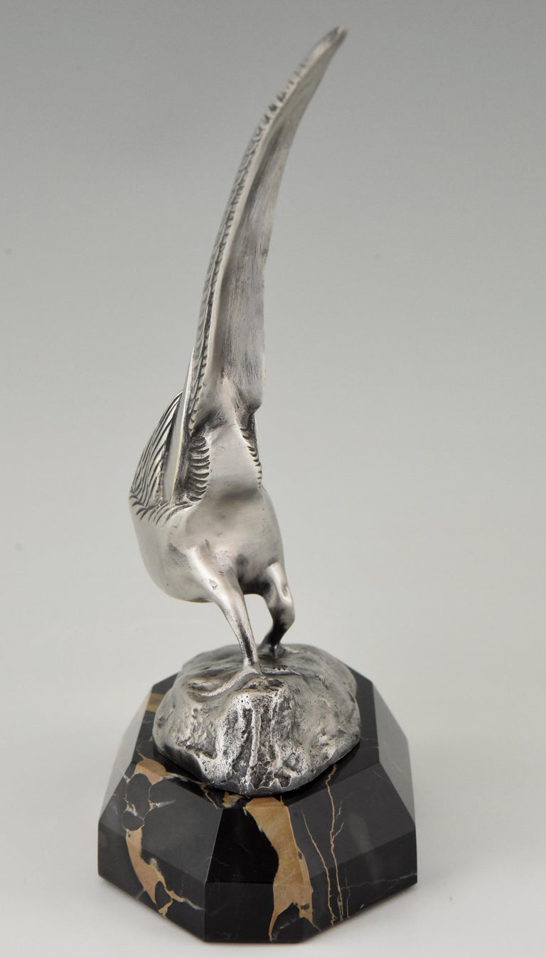Art Deco Bronze Sculpture of a Pheasant Irenée Rochard 1920 France at ...