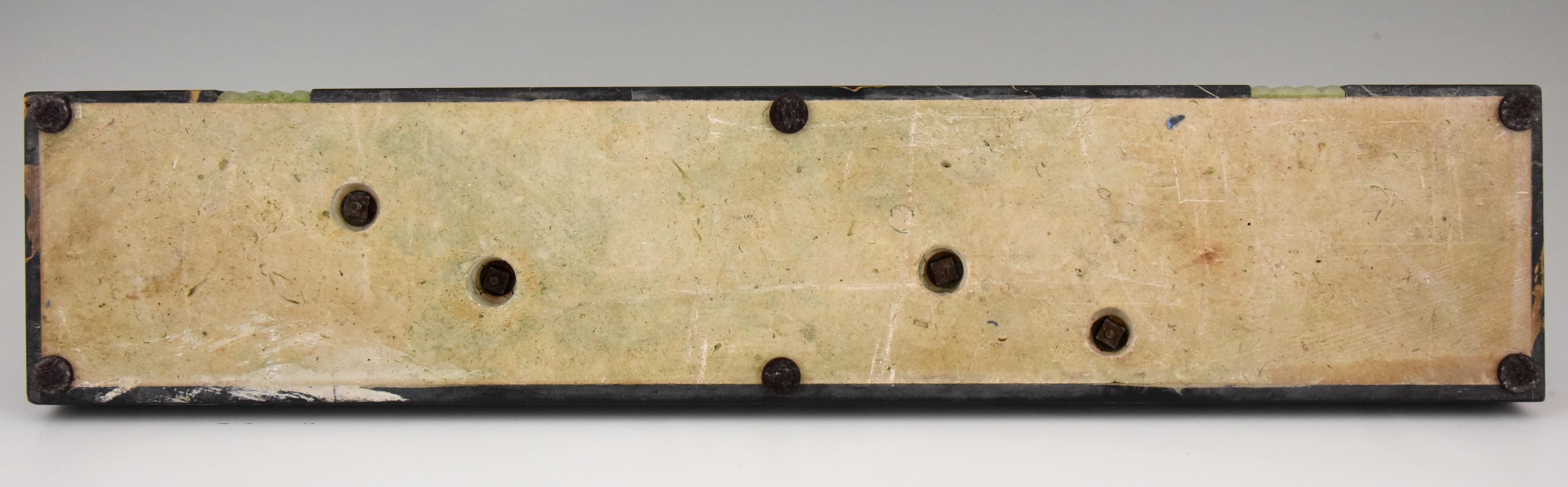 Art Deco Bronze Sculpture of Two Panthers Dominique Jean Baptiste ...