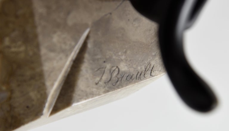 Art Deco Bronze Sculpture Panther by J. Brault, France, 1930 at 1stDibs