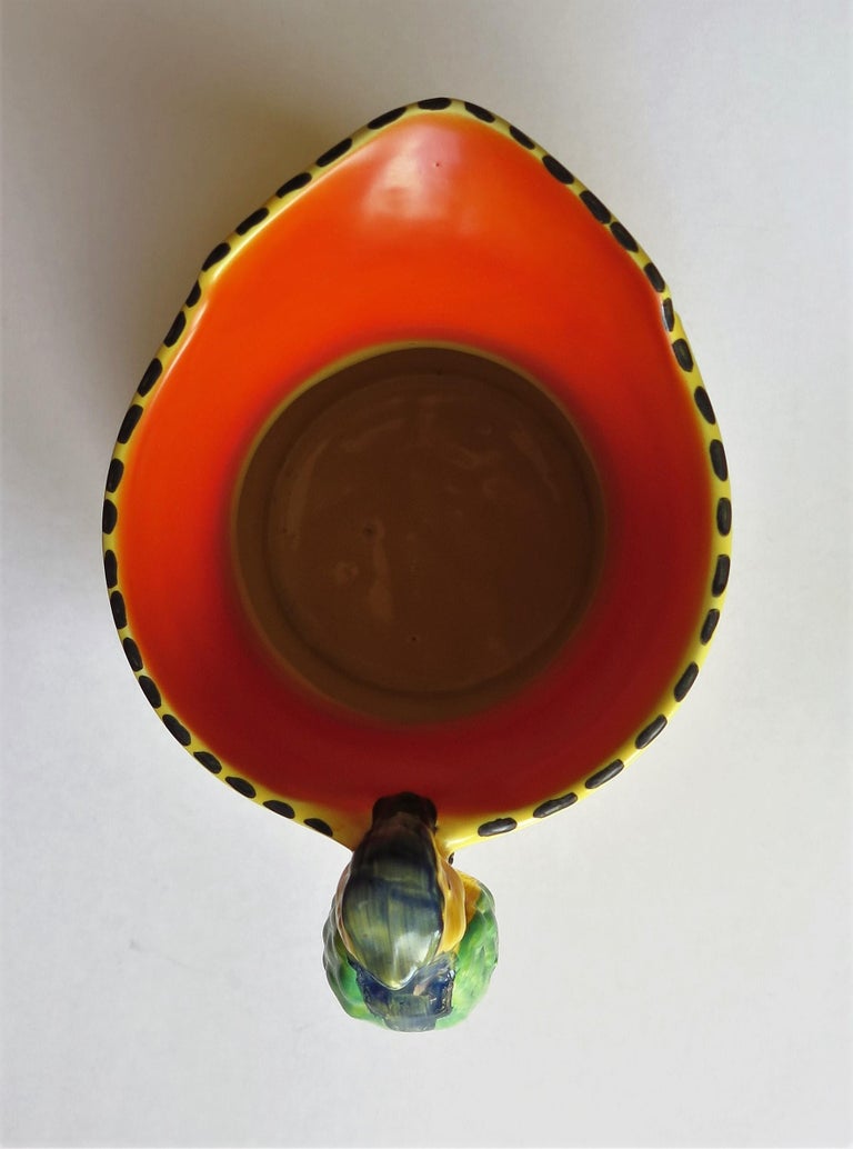 Art Deco Burleigh Ware Pottery Jug or Pitcher Parrot Handle Hand ...
