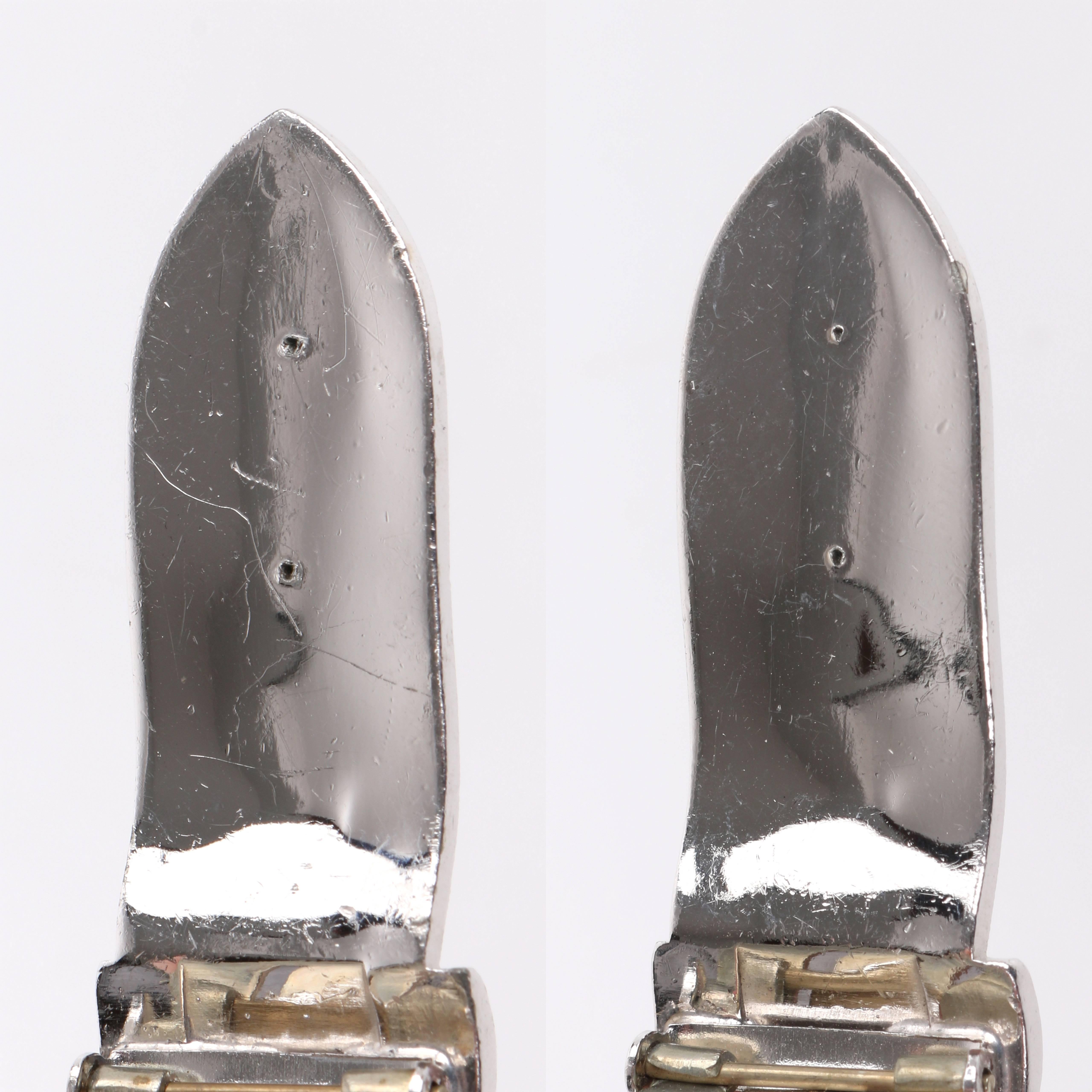 ART DECO c.1930's 2 Piece Palladium Silver Diamond Crystal Dress Fur ...