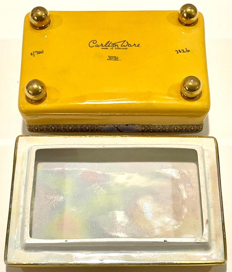 Art Deco Carltonware Luster Moonlight Frolicking Pixie Table Box, for ...