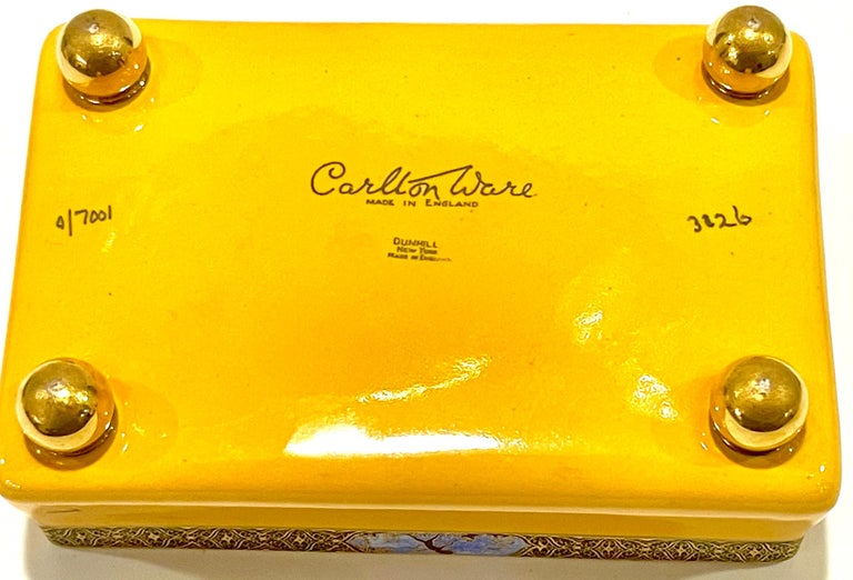 Art Deco Carltonware Luster Moonlight Frolicking Pixie Table Box, for ...