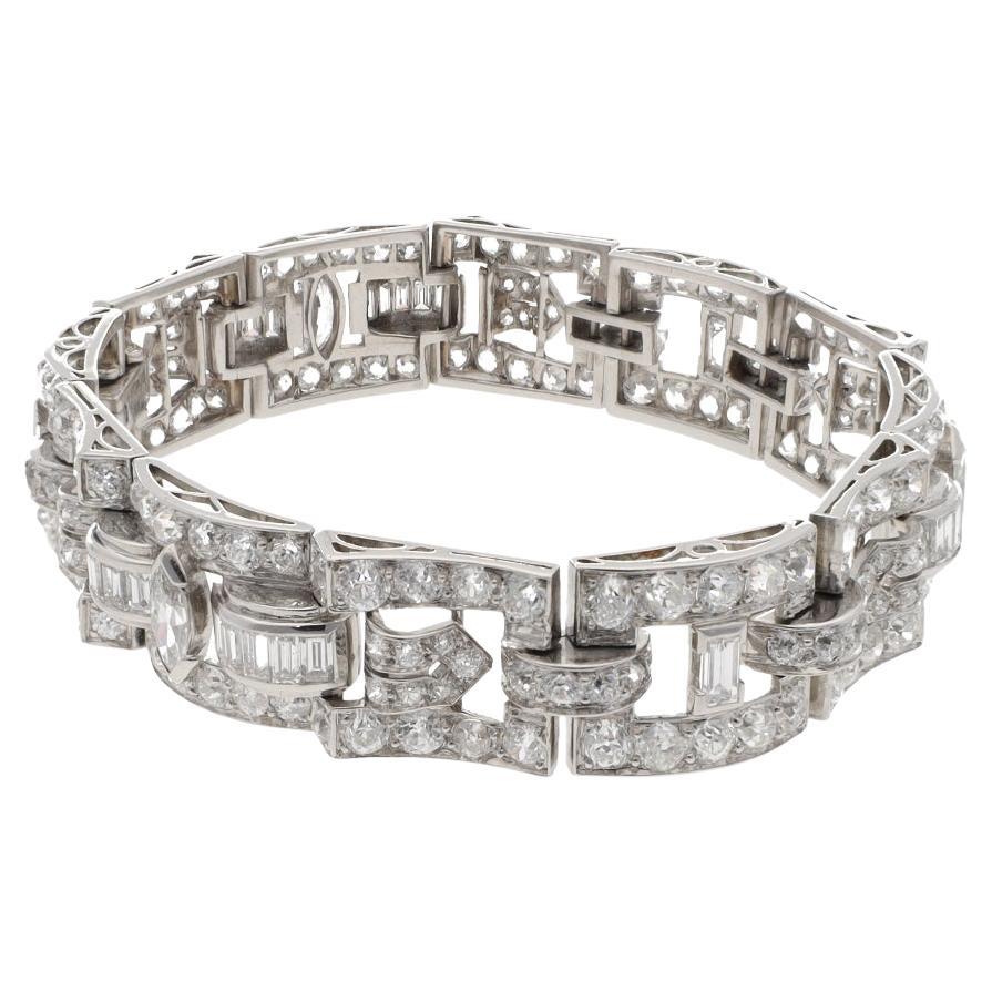 Raymond Yard Art Deco Diamond and Platinum Bracelet, Circa 1930 For ...