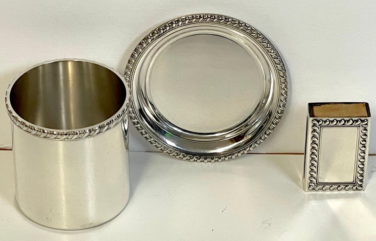 Art Deco Cartier Sterling Smoking Set at 1stDibs