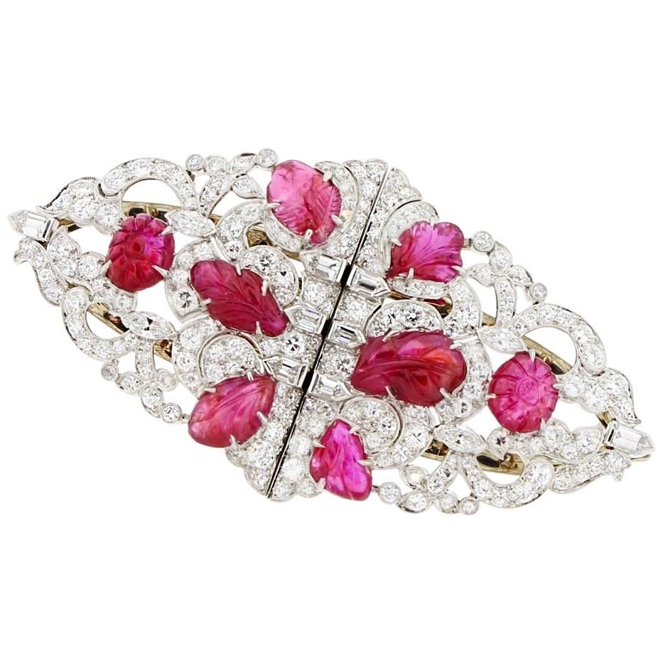 Antique Cartier Art Deco Platinum Onyx Diamond Bow Pin For Sale at ...