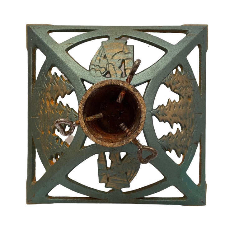 Art Deco Cast Iron Christmas Tree Stand, Vintage, German, 1930s For ...