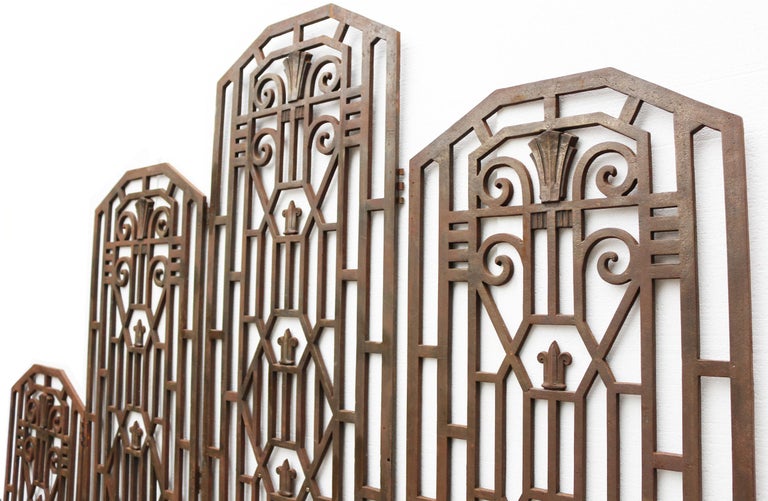 Art Deco Cast Iron Panels at 1stDibs | cast iron decorative panels ...