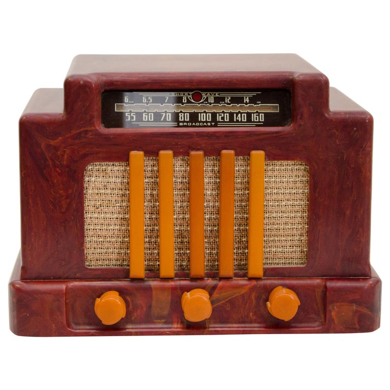 Art Deco Catalin Radio, Addison Model 5D For Sale at 1stDibs
