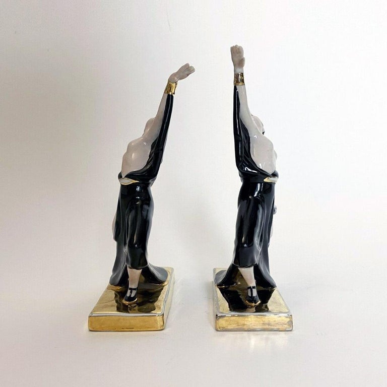 Art Deco Ceramic Orientalist Bookends by Robj Paris, France, 1920s, Set ...