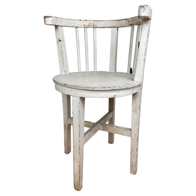 Art Deco Chair White For Sale at 1stDibs