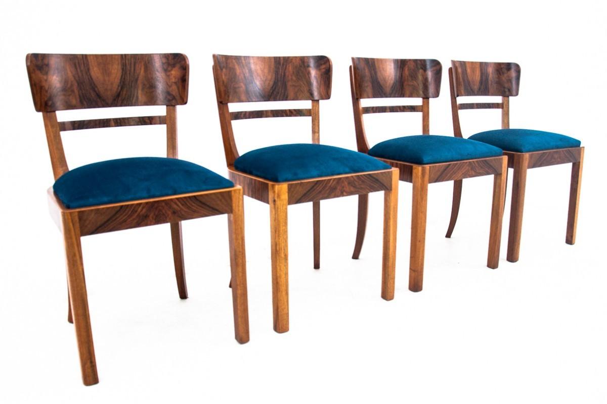 Art Deco chairs, Poland, 1940s. After renovation. For Sale at 1stDibs
