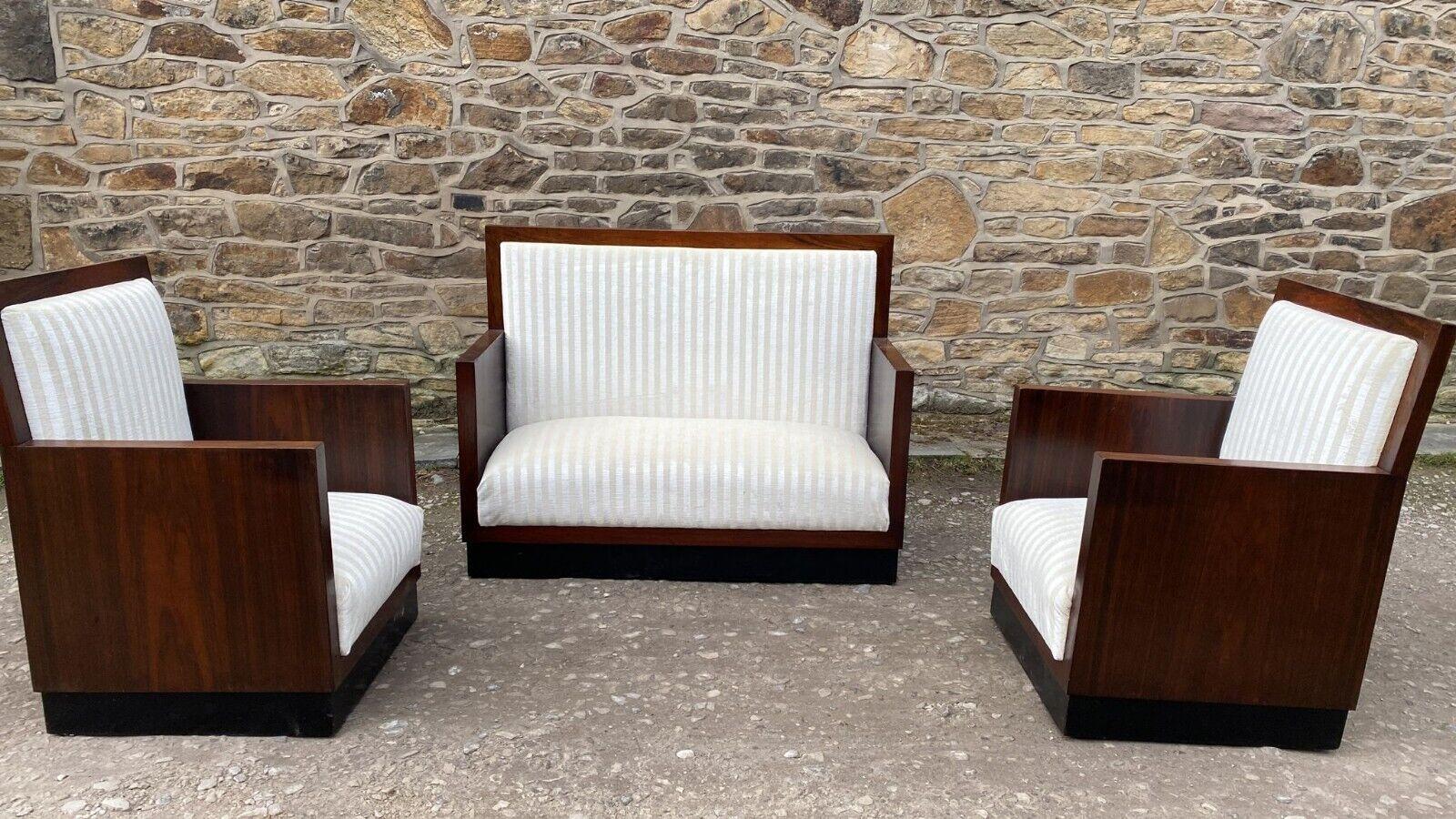 Art Deco Sofa Set Mid Century Sofa Chairs Modernism Modular For Sale at ...