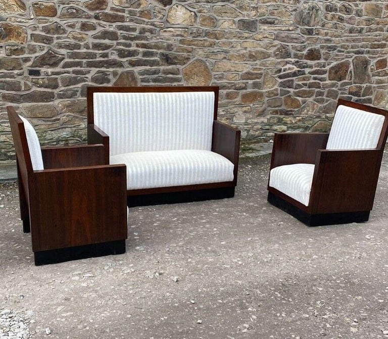 Art Deco Sofa Set Mid Century Sofa Chairs Modernism Modular For Sale At 1stdibs