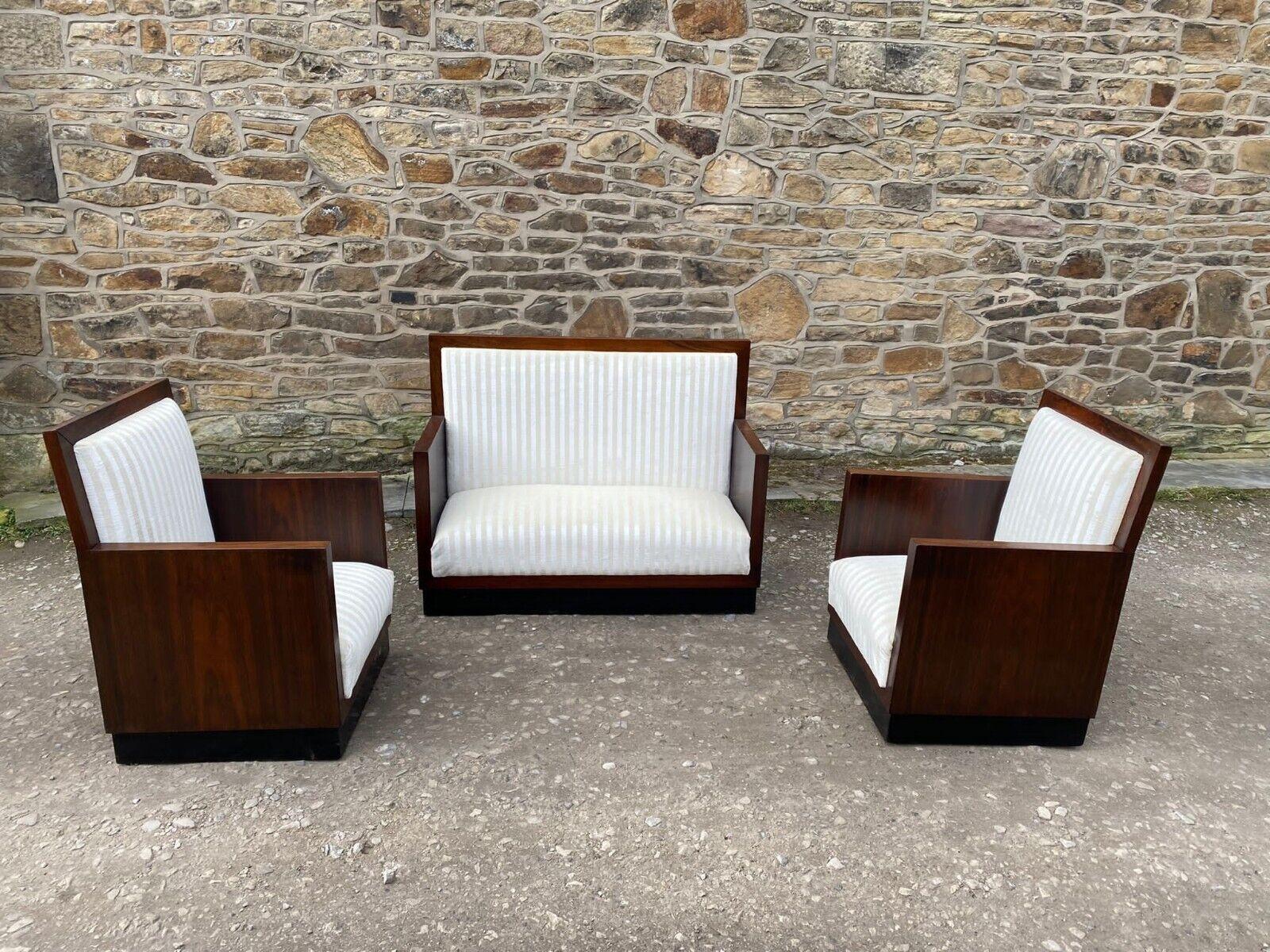 Art Deco Sofa Set Mid Century Sofa Chairs Modernism Modular For Sale at ...
