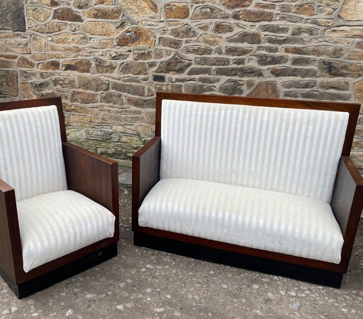 Art Deco Sofa Set Mid Century Sofa Chairs Modernism Modular For Sale at ...