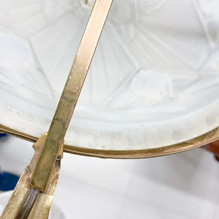 Art Deco Chandelier by EJG, Etablisseme Jean Gauthier France For Sale ...