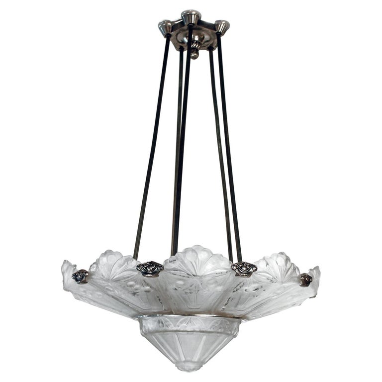 Art Deco Chandelier by Sabino Paris For Sale at 1stDibs