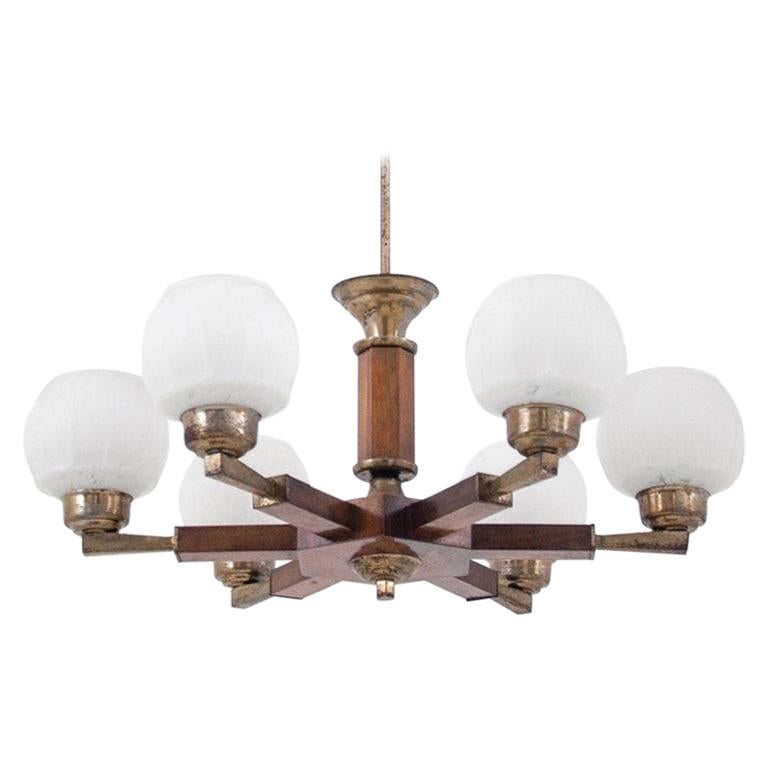 Art Deco Chandelier form 1950s-1960s at 1stDibs