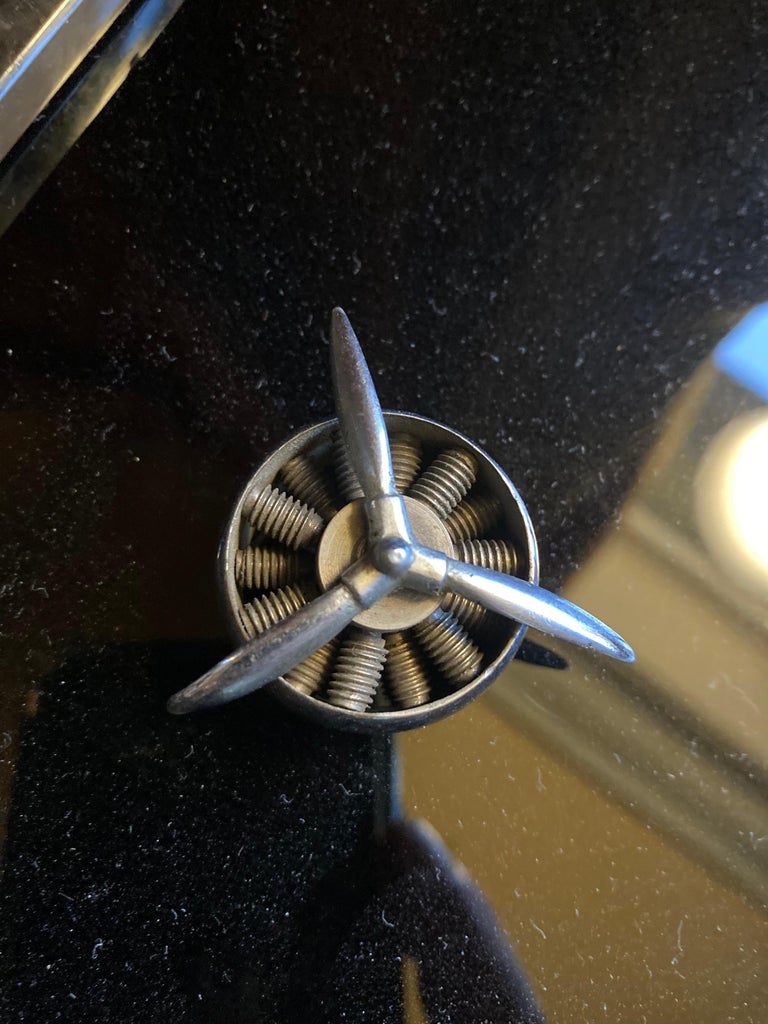 Art Deco Chrome Aeroplane from the 30s, Decorative Desk Object For Sale ...