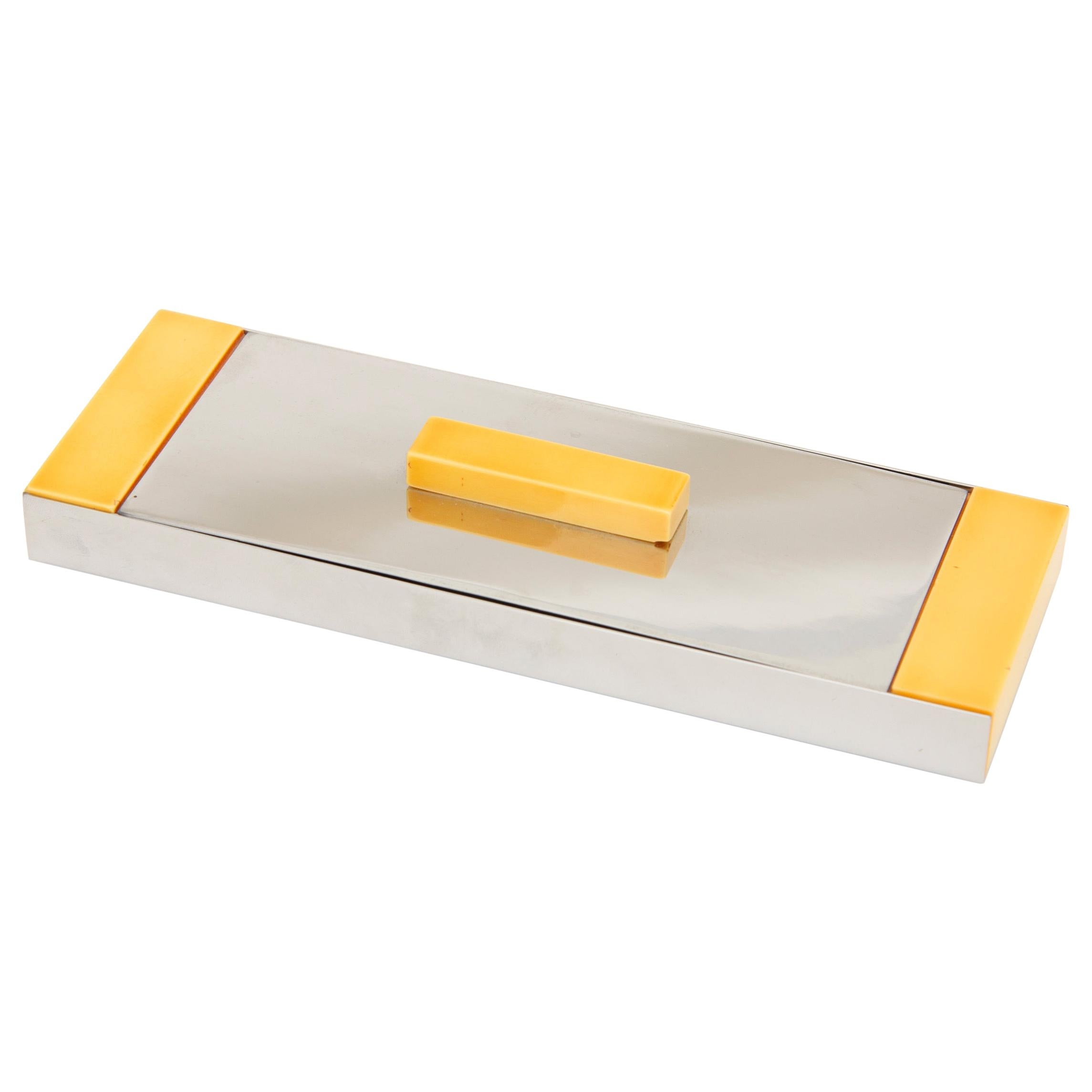 Art Deco Chrome and Bakelite Box by Chase at 1stDibs