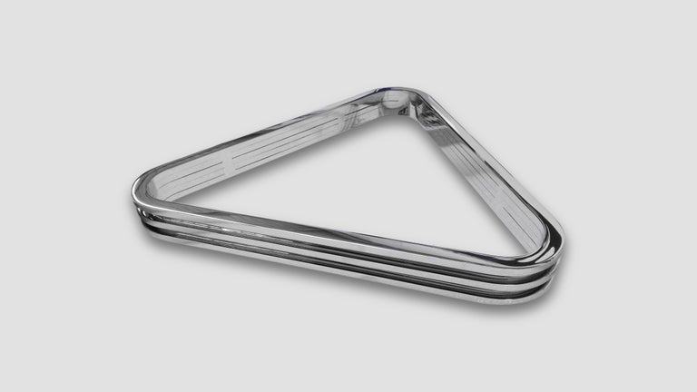 Art Deco Chrome Billiard Triangle For Sale at 1stDibs