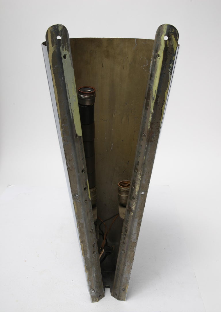 Art Deco Chrome Conical Wall Sconce For Sale at 1stDibs