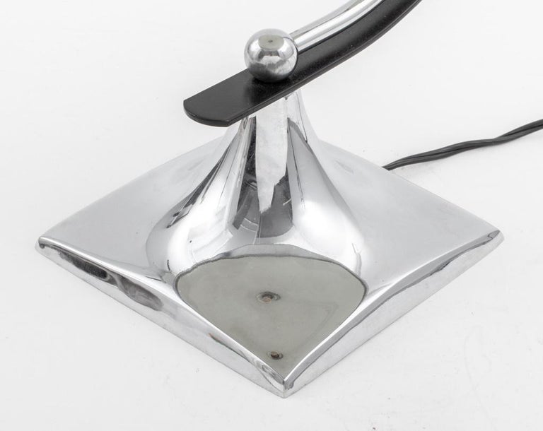 Art Deco Chrome Table Lamp For Sale at 1stDibs