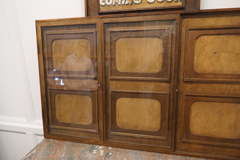 Art Deco Cinema Notice Board, Odeon Advertising For Sale at 1stDibs