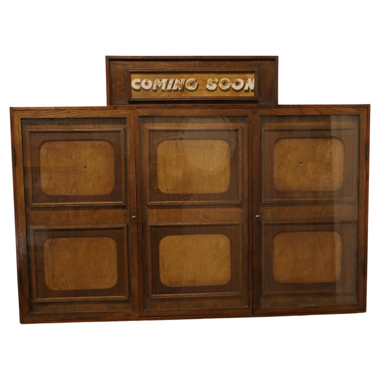 Art Deco Cinema Notice Board, Odeon Advertising For Sale at 1stDibs