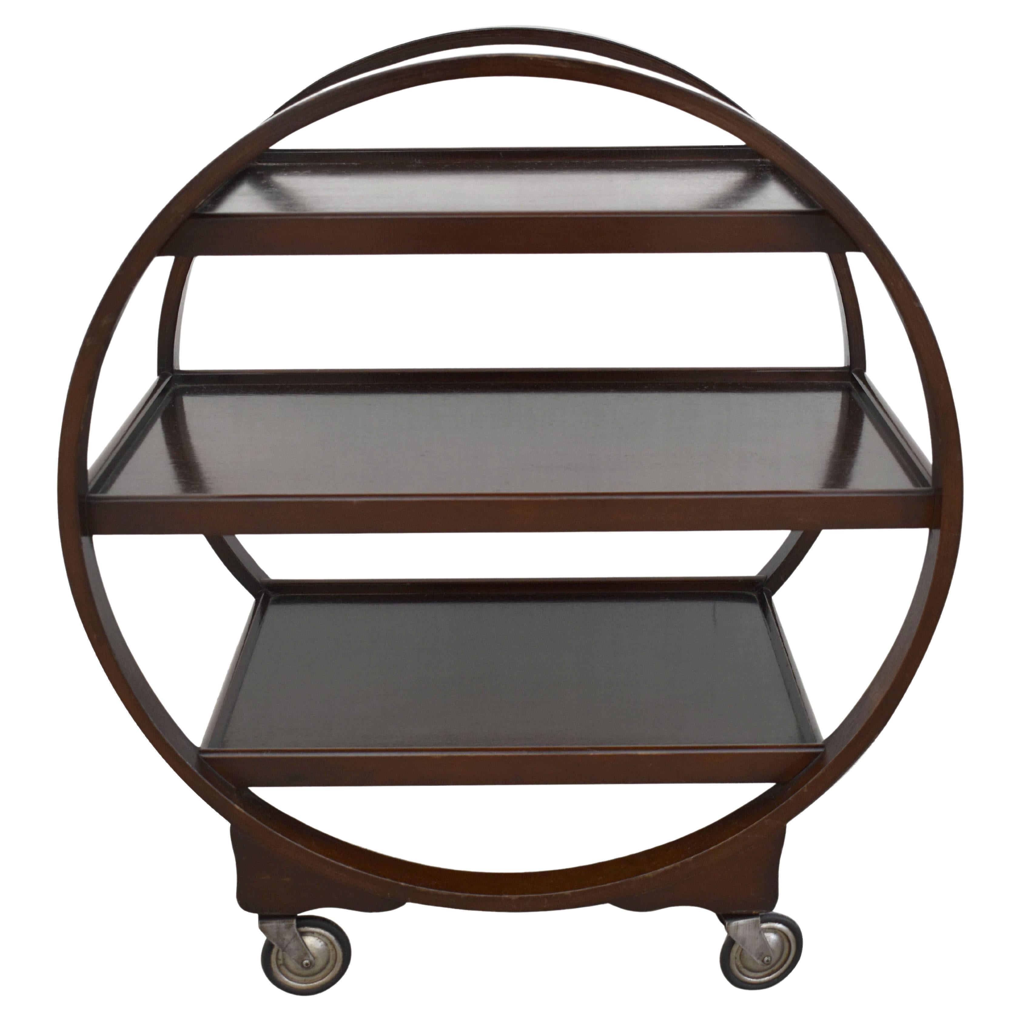 Macassar Art Deco Half Round Stand Behind Bar at 1stDibs | half circle ...