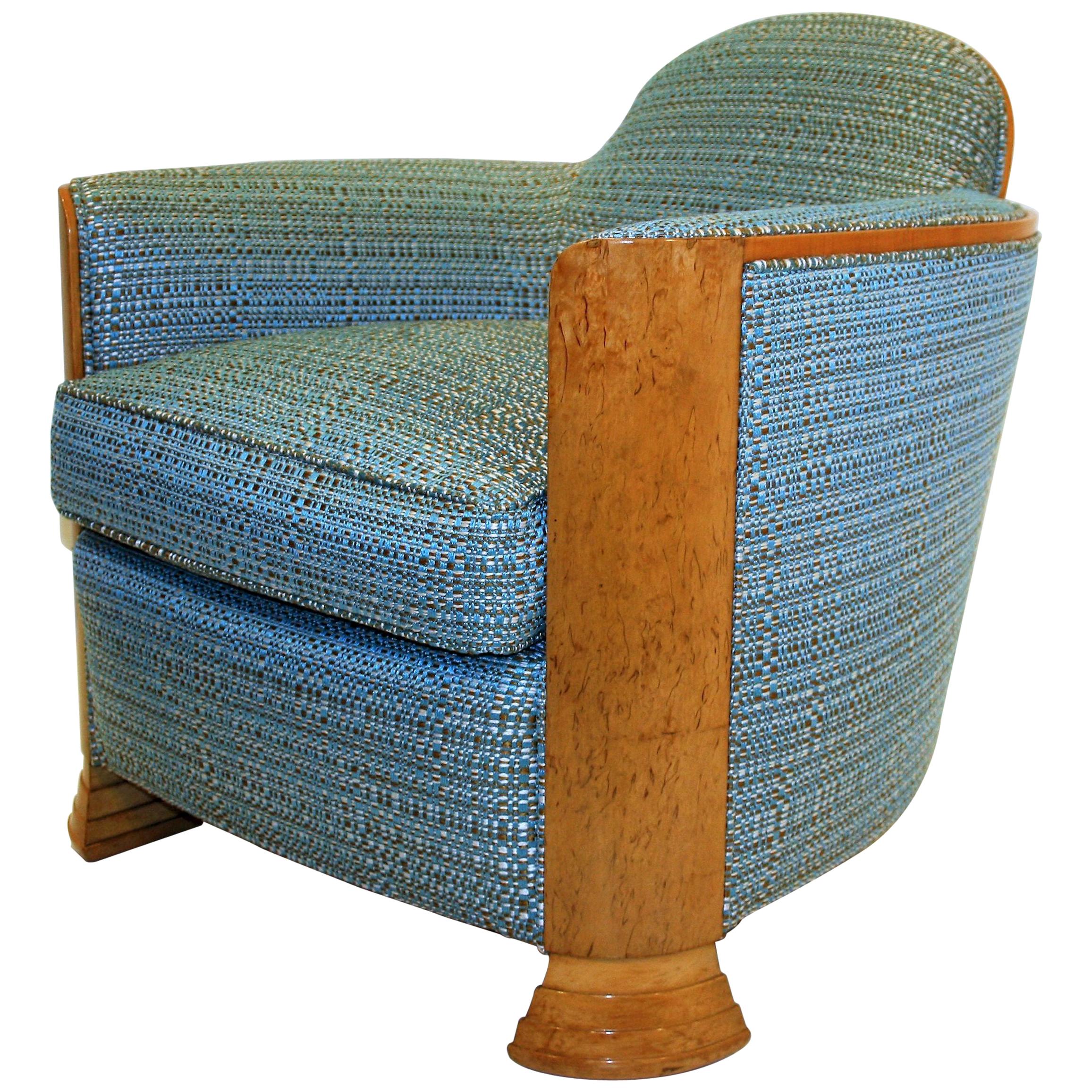 Rare Mohair Chair from "the Spanish Set" by Elias Barup at 1stDibs