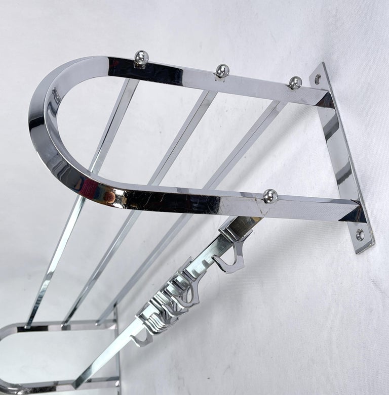 Art Deco Coat Rack Chrome, 1930s For Sale at 1stDibs