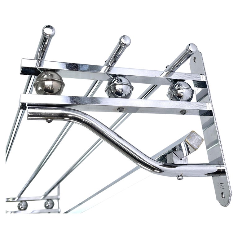 Art Deco Coat Rack Chrome, 1930s For Sale at 1stDibs