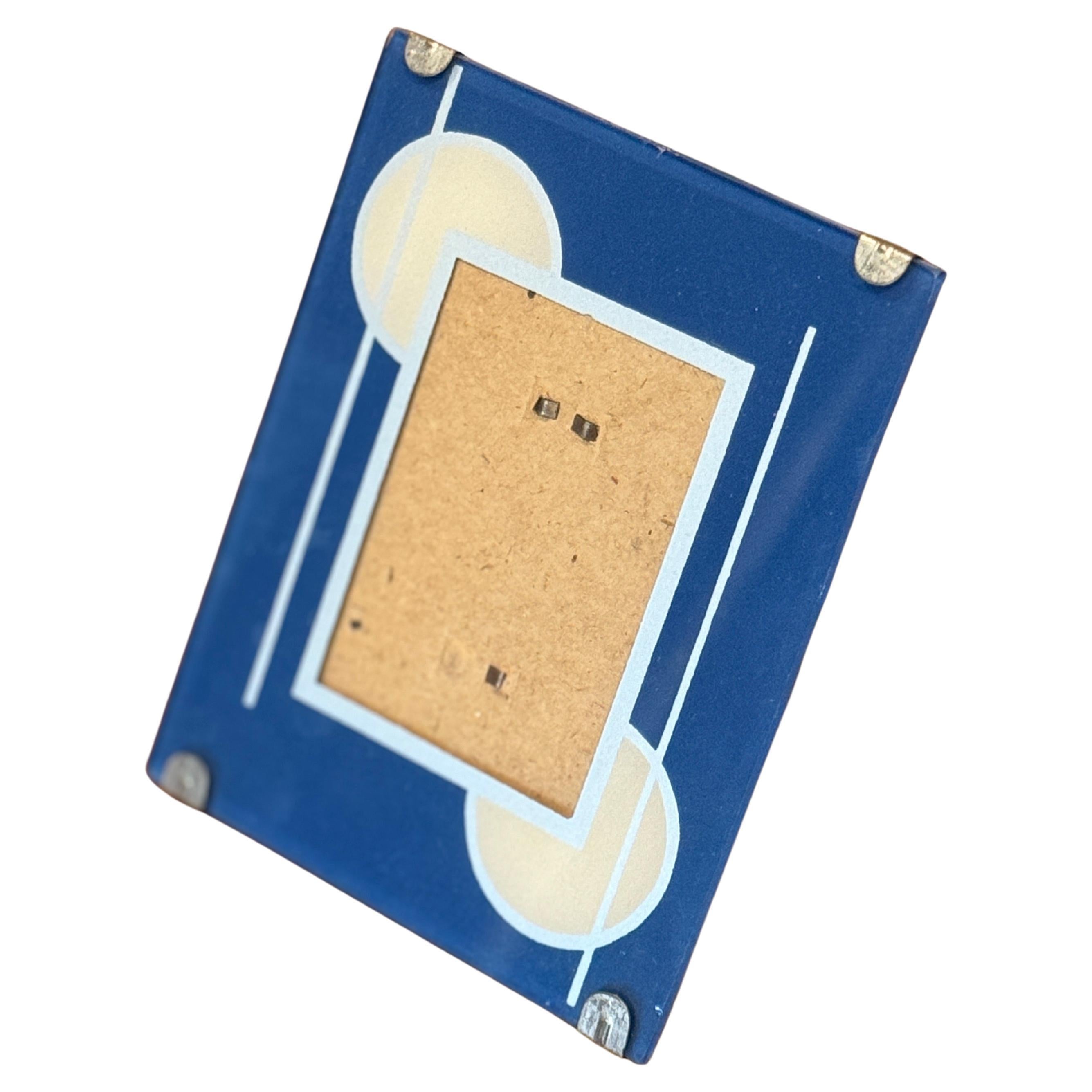 Art deco Cobalt blue glass picture frame, circa 1930s at 1stDibs