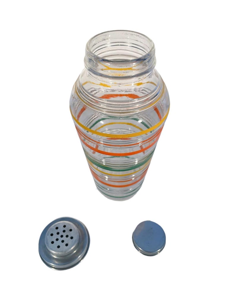 Art Deco Cobbler Type Cocktail Shaker by Anchor-Hocking in the "Rings ...