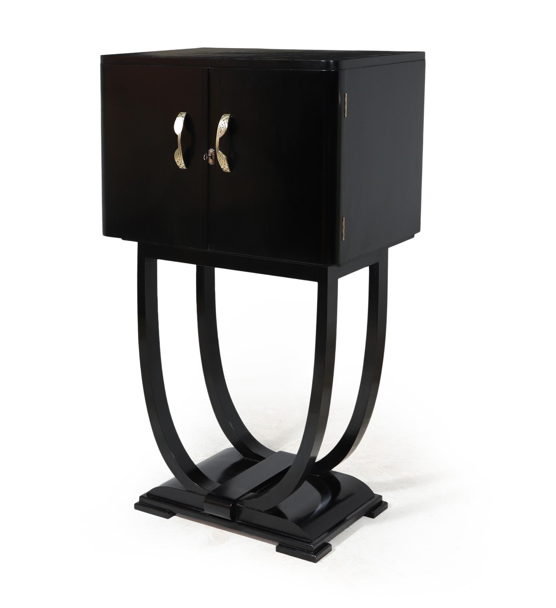 Art Deco Cocktail Cabinet by M.P Davis For Sale at 1stDibs